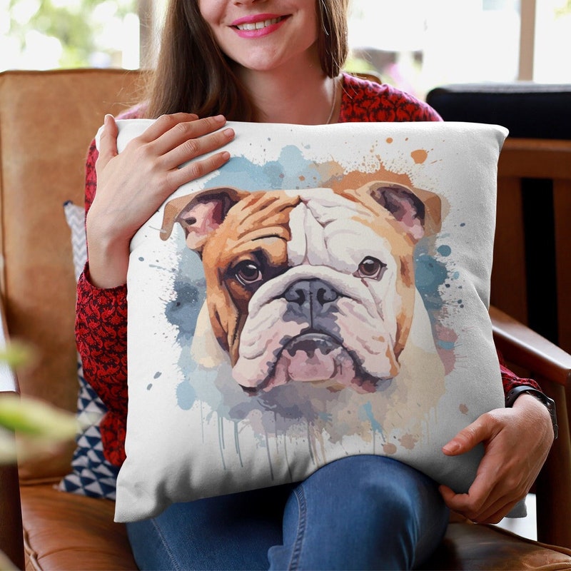 Bulldog Pillows - Etsy