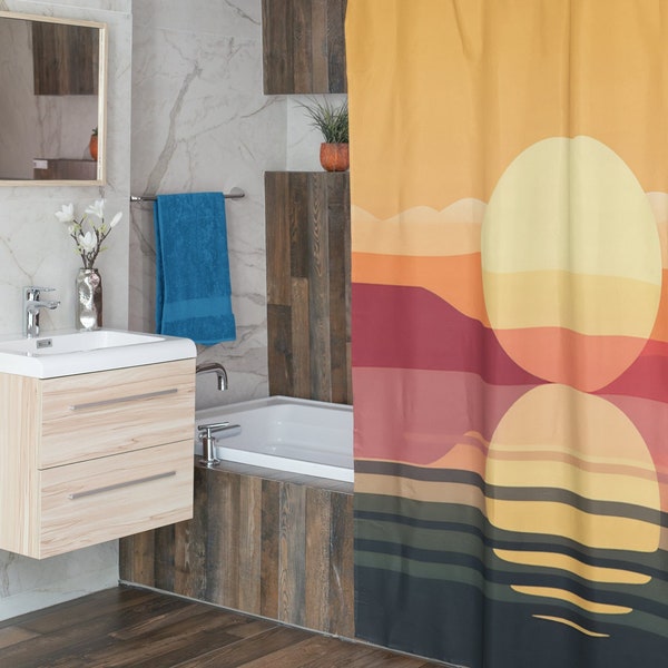Sunset Shower Curtains - Etsy