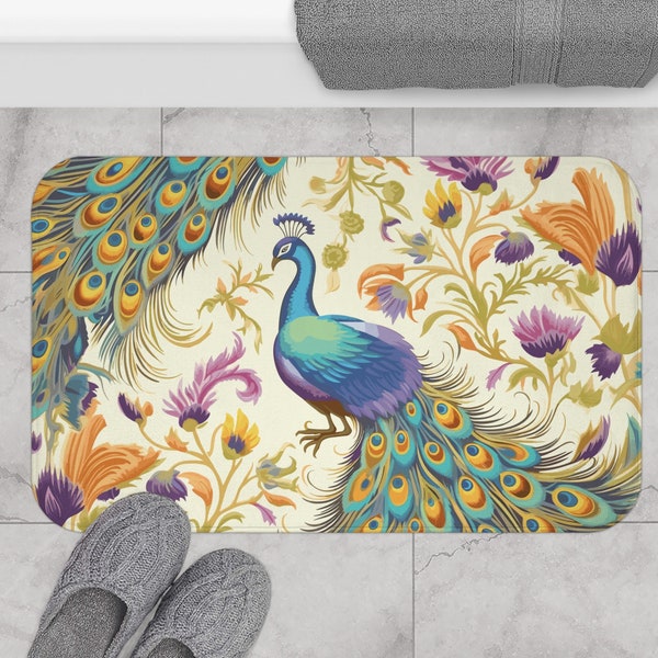 Peacock Feather Mat - Etsy