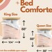 Bed Comforter Size Chart | King Queen Comforter Size Guide PNG | Duvet ...