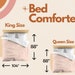 Bed Comforter Size Chart King Queen Comforter Size Guide PNG - Etsy