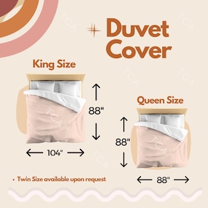 Duvet Cover Size Chart | Duvet Mockup Size Guide PNG | Comforter Sizing ...