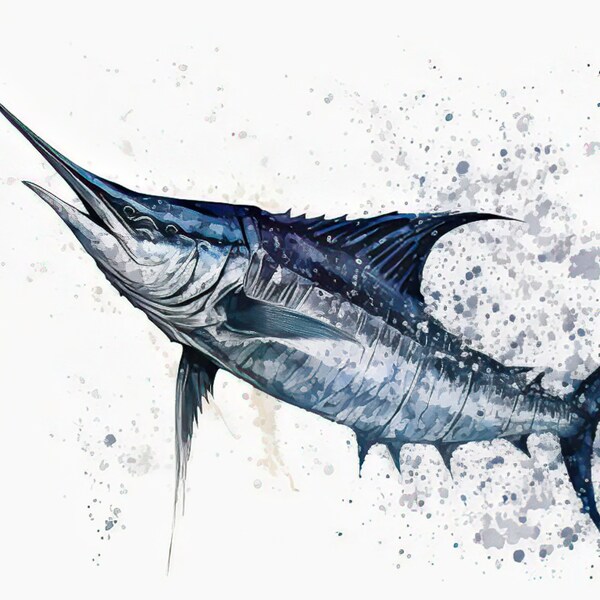 Swordfish Print - Etsy
