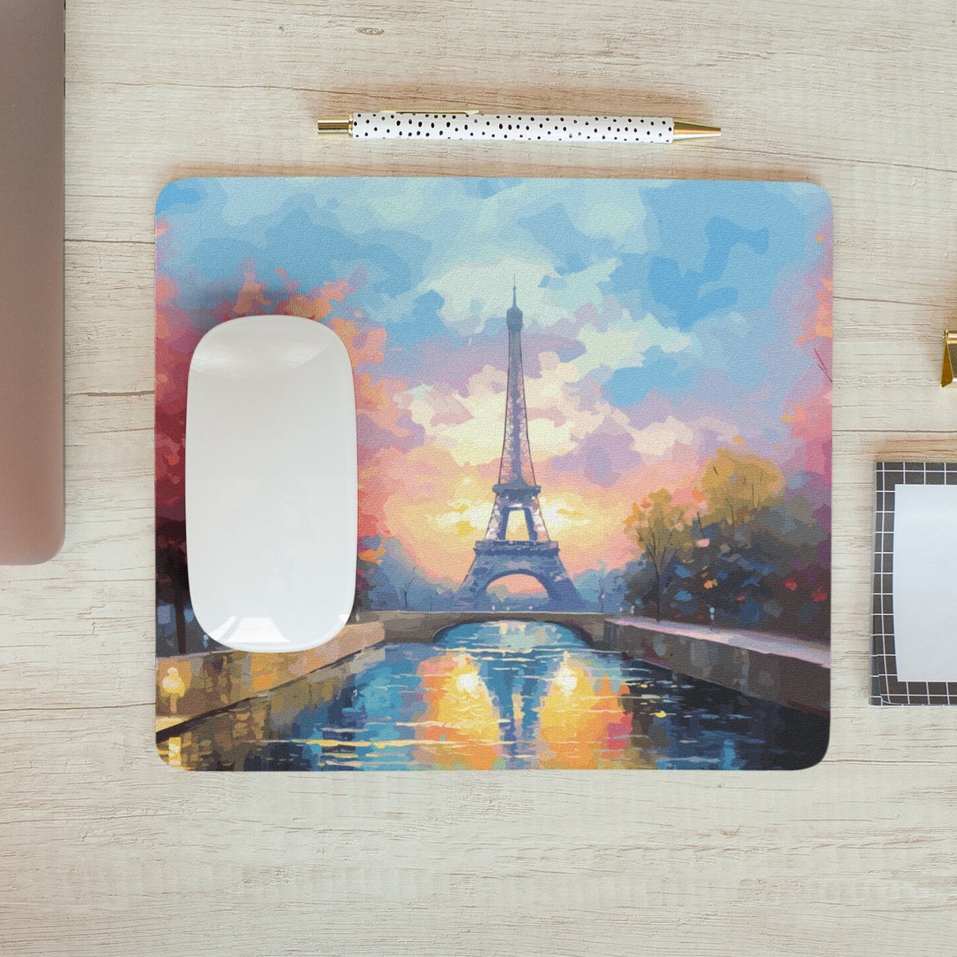 Eiffel Tower Mousepad | New Office Mouse Pad | Cool Print | Fun Pattern ...