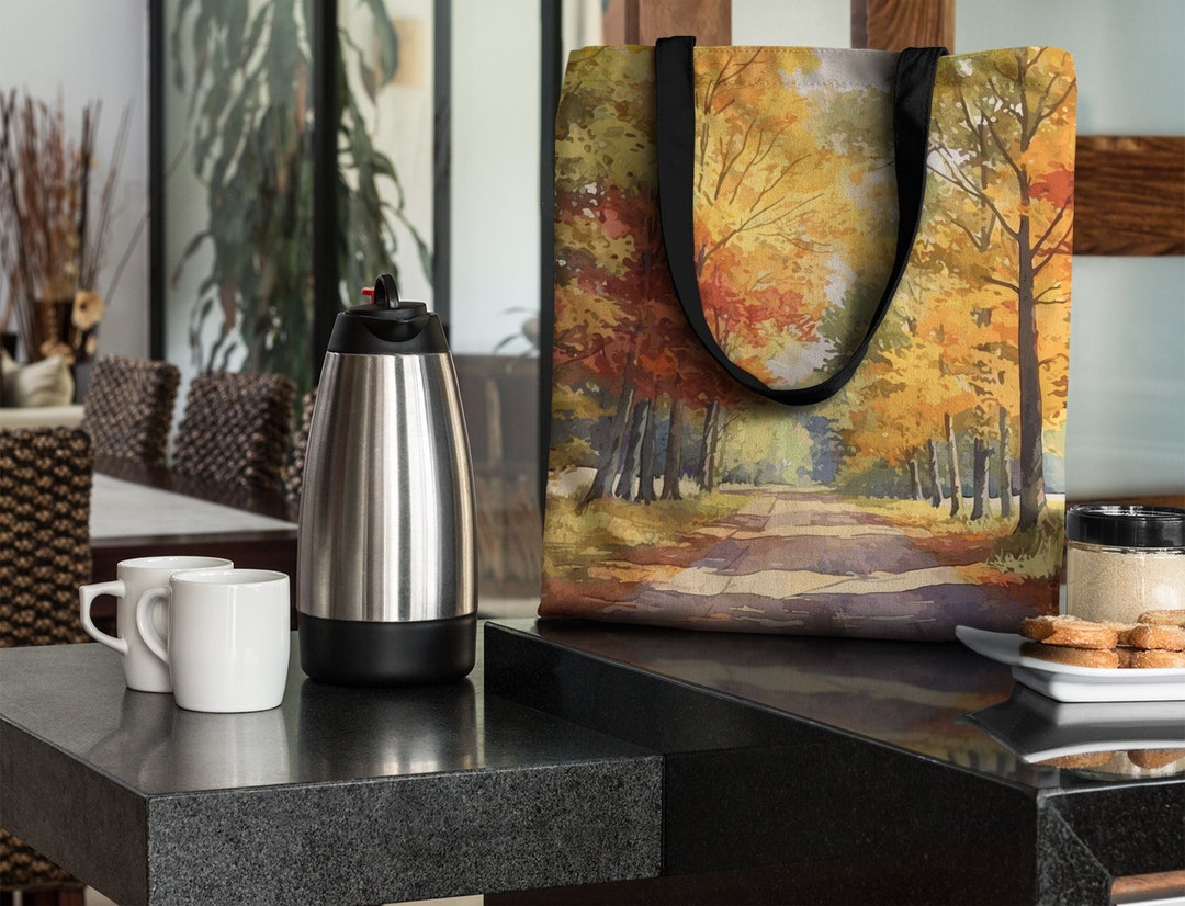 Fall Colored Trees Tote Bag | Three Different Sizes | Reusable Shopping ...