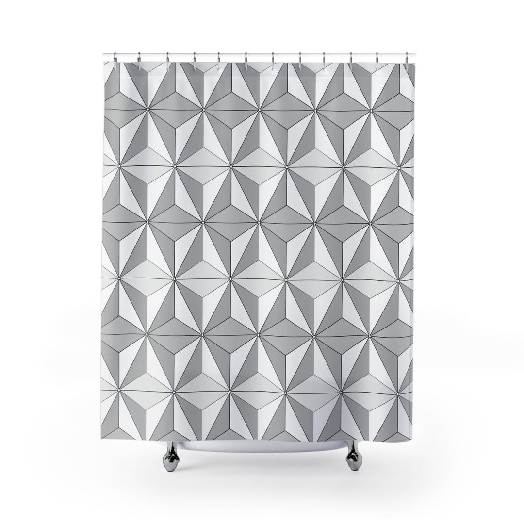 Geodesic Spaceship Shower Curtain | Experimental Community Shower ...