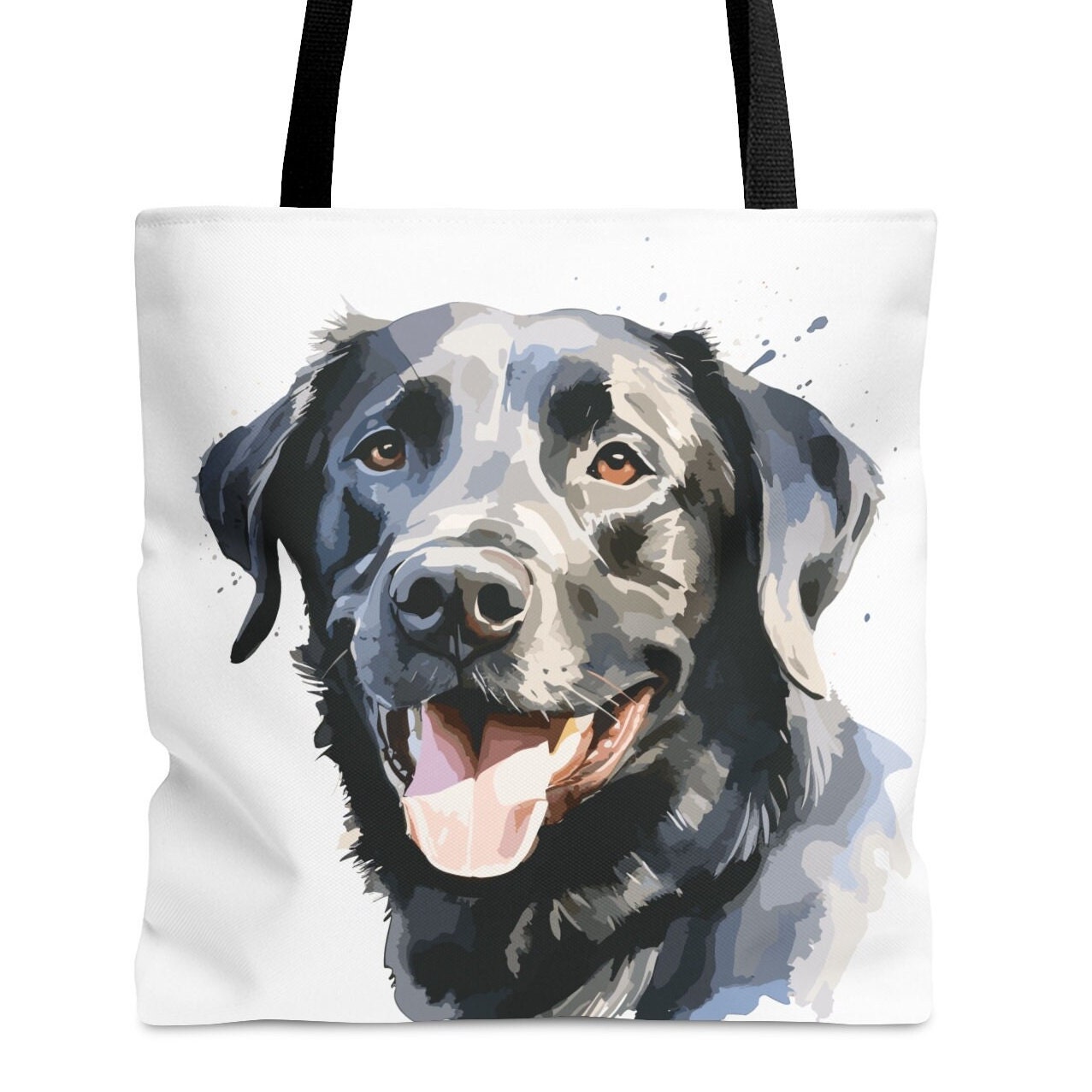 Black Lab Tote Bag Three Different Sizes Reusable Shopping - Etsy