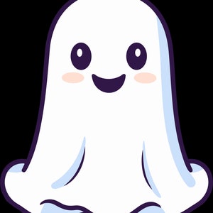 Kawaii Ghosts SVG + PNG Cricut Bundle, Fun Halloween Horror Cartoons ...