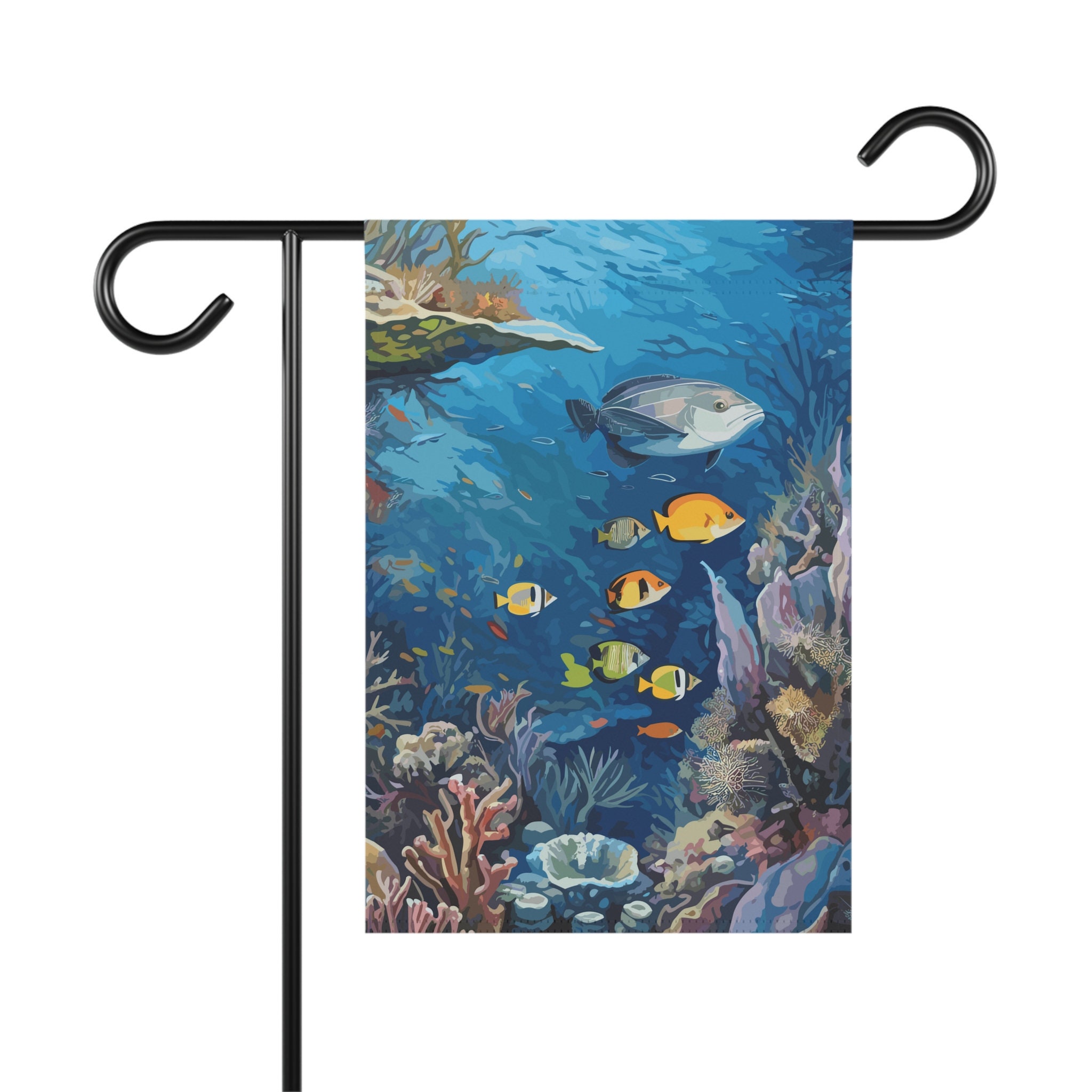 Ocean Life Garden Flag | Coral Reef Garden Flag | Beautiful Garden Flag ...