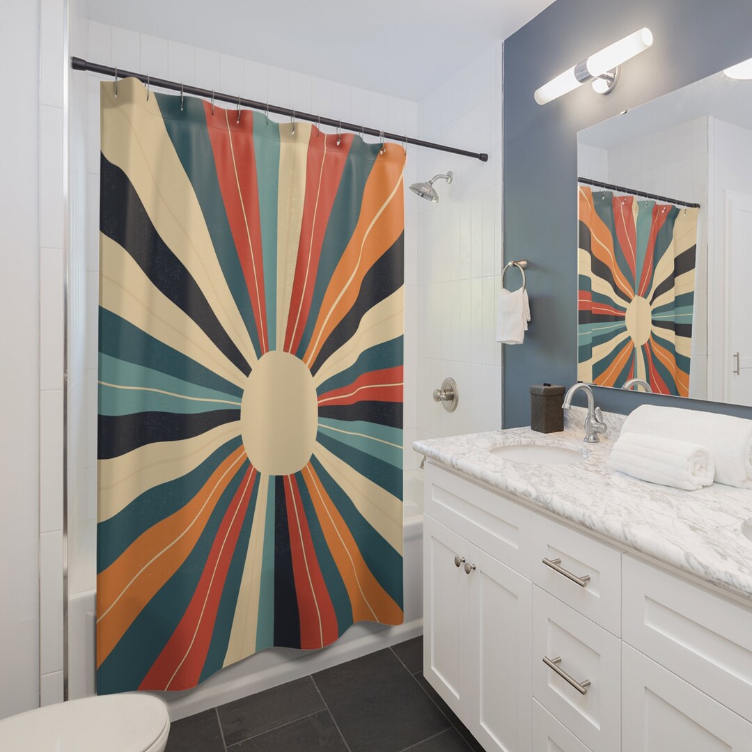 Midcentury Mod Shower Curtain Midcentury Modern Shower - Etsy