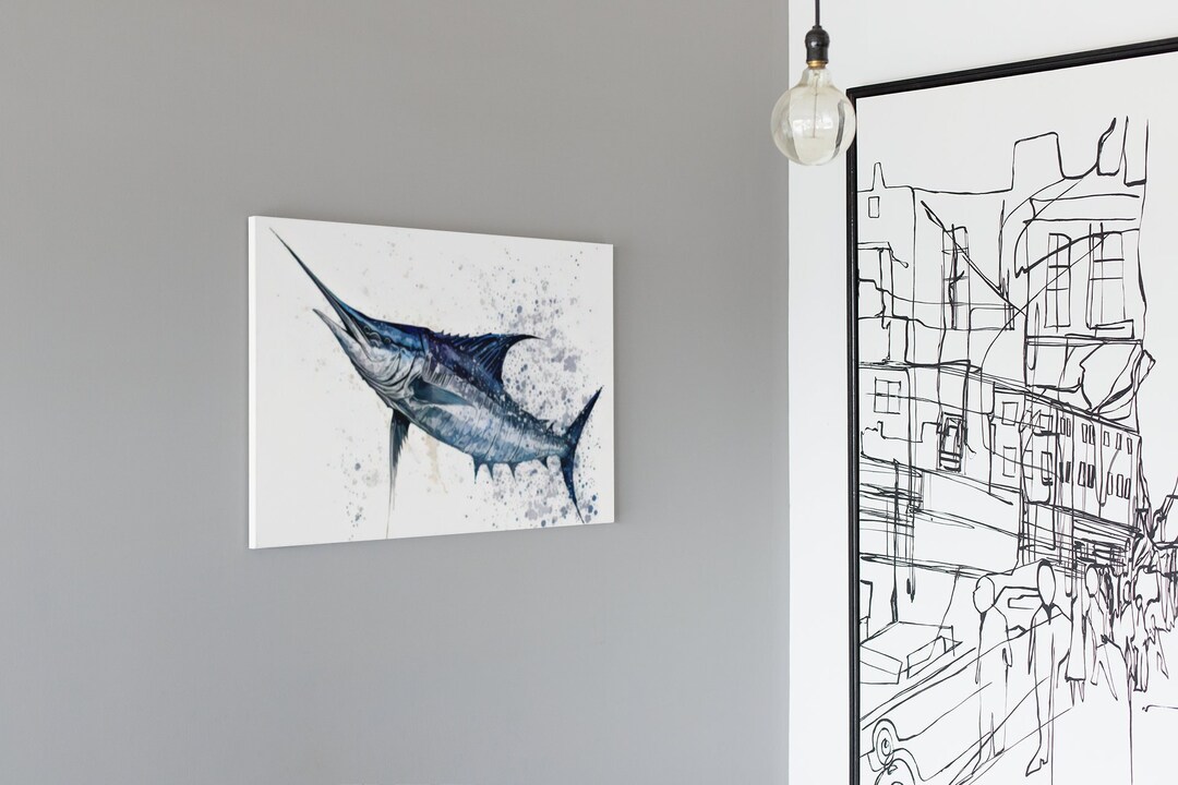 Swordfish Wall Art Digital Download for Fisherman Birthday Gift ...