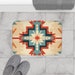 Rustic Aztec Style Memory Foam Microfiber Bath Mat for Bathroom ...