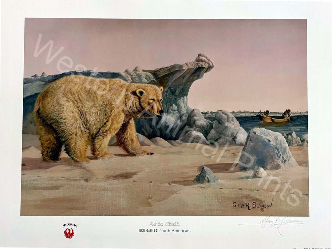 Artic Sheik by Gary R Swanson – Polar Bear in the Arctic Winter – Wall ...