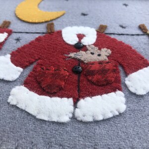 Wool Applique Pattern “winter Woolies” Wall Hanging - Etsy