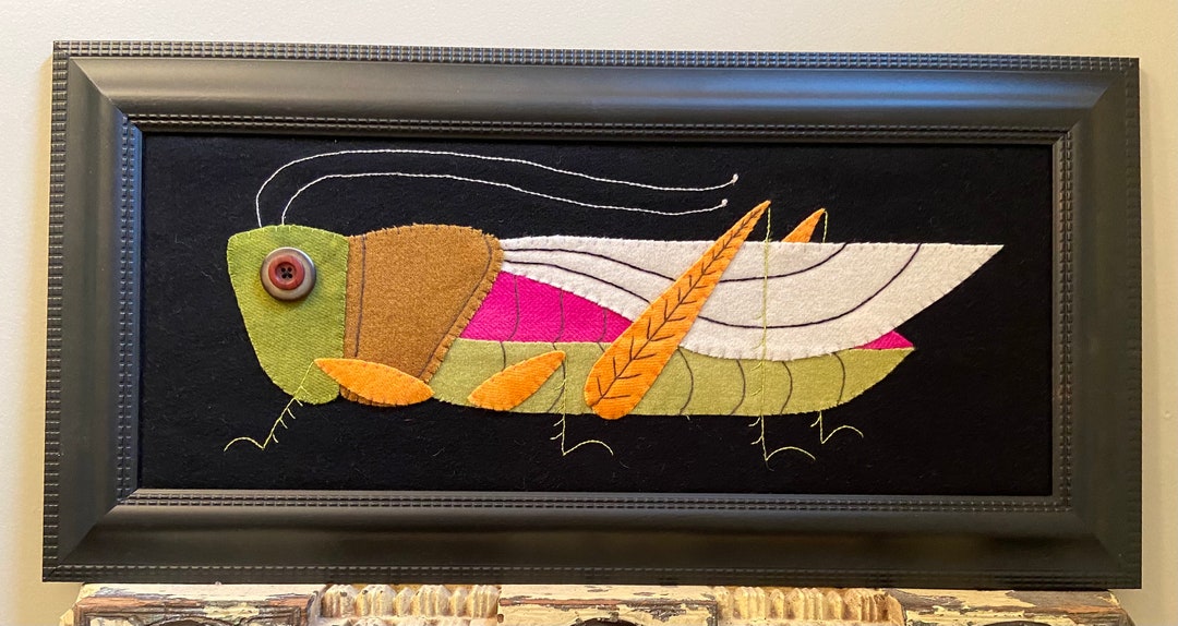 Wool Applique Pattern “fiddle Sticks” Wall Hanging - Etsy