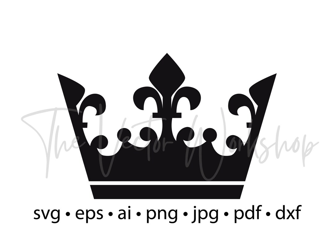 Crown - Instant Digital Download - Svg, Png, Dxf, Png, Jpg and Eps ...