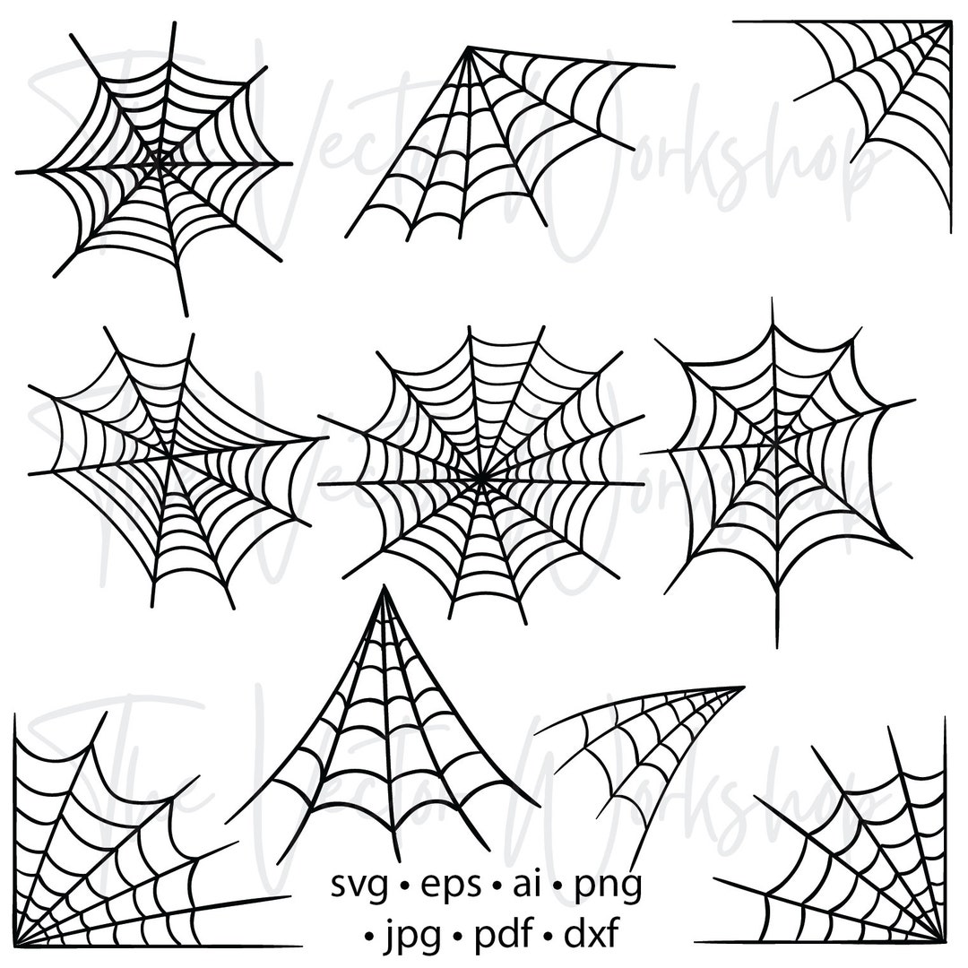 Cobweb SVG Bundle: Spooky Halloween Decor (digital Download) - Etsy