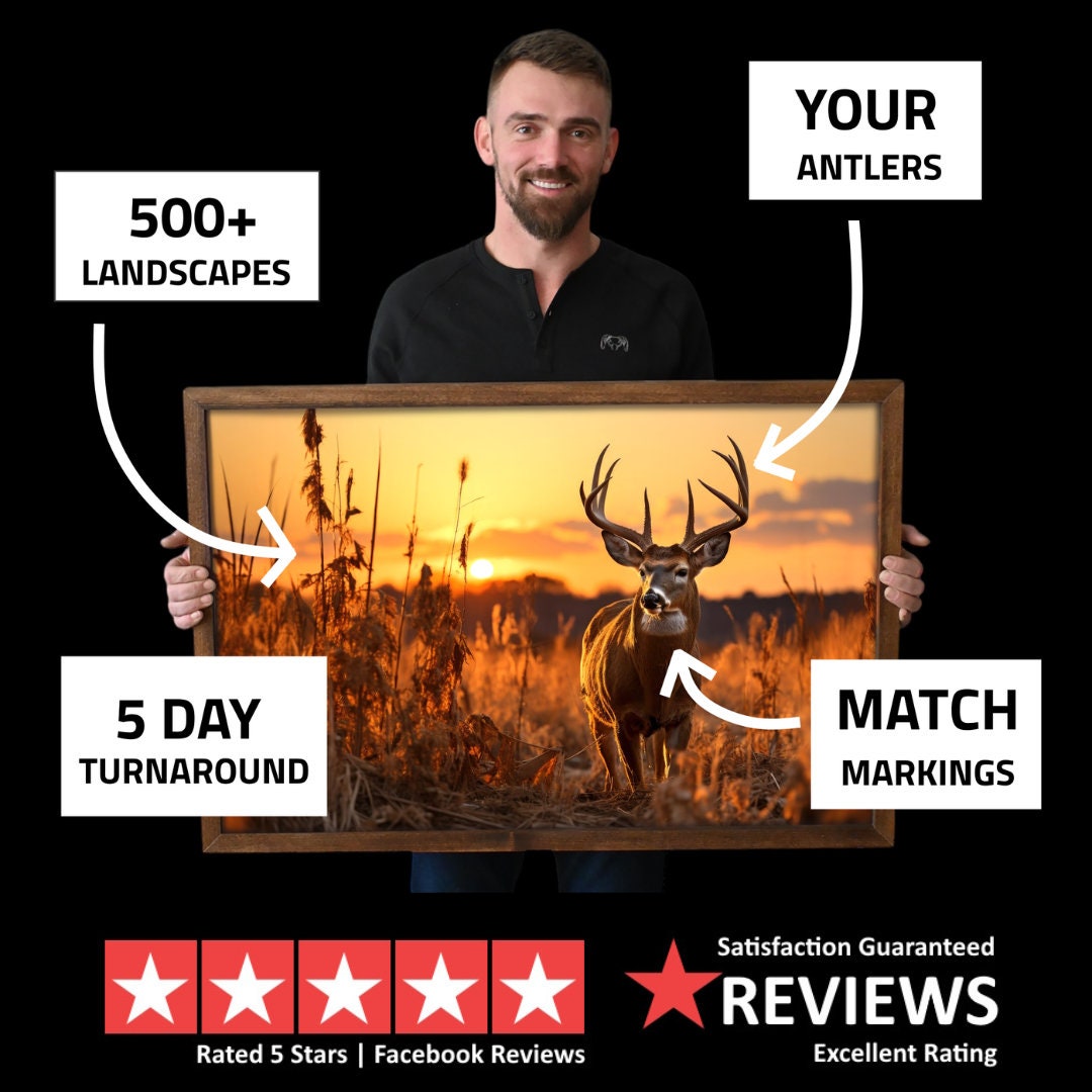 Digital Taxidermy: the Perfect Gift for Hunters - Virtual Taxidermy - Etsy