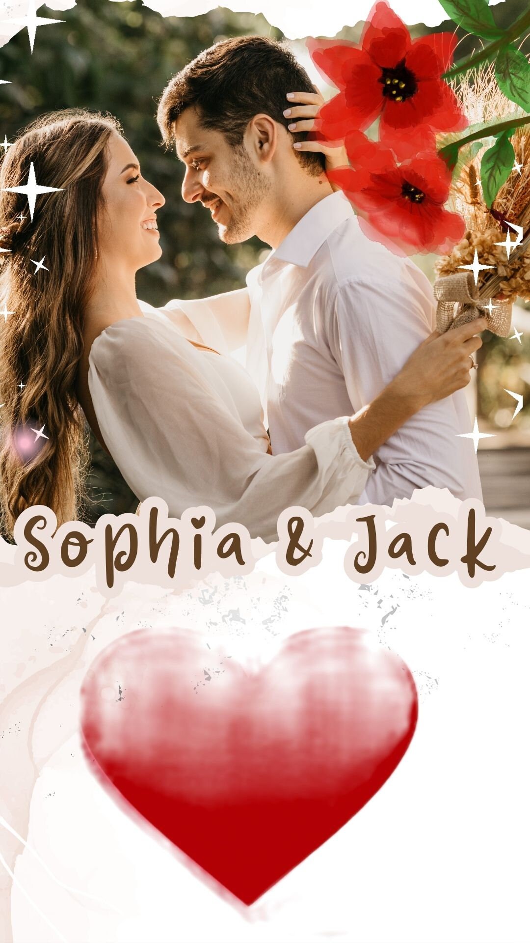 Elegant Red-themed Custom Animated Wedding Video Invitation ...