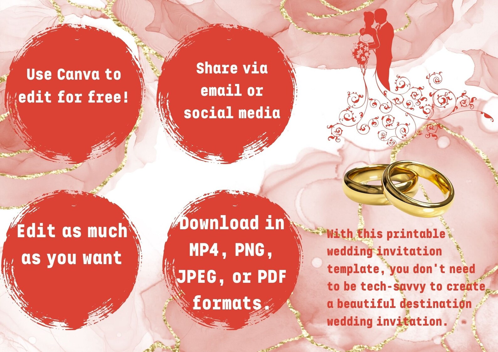 Wedding Invitation,digital Template,electronic Invitation, and Animated ...
