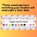 EDITABLE Name Tags.name Plates Rainbow,name Tags for School Editable ...