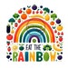 Eat the Rainbow Digital Art, Vibrant Nutrition Education Decor ...
