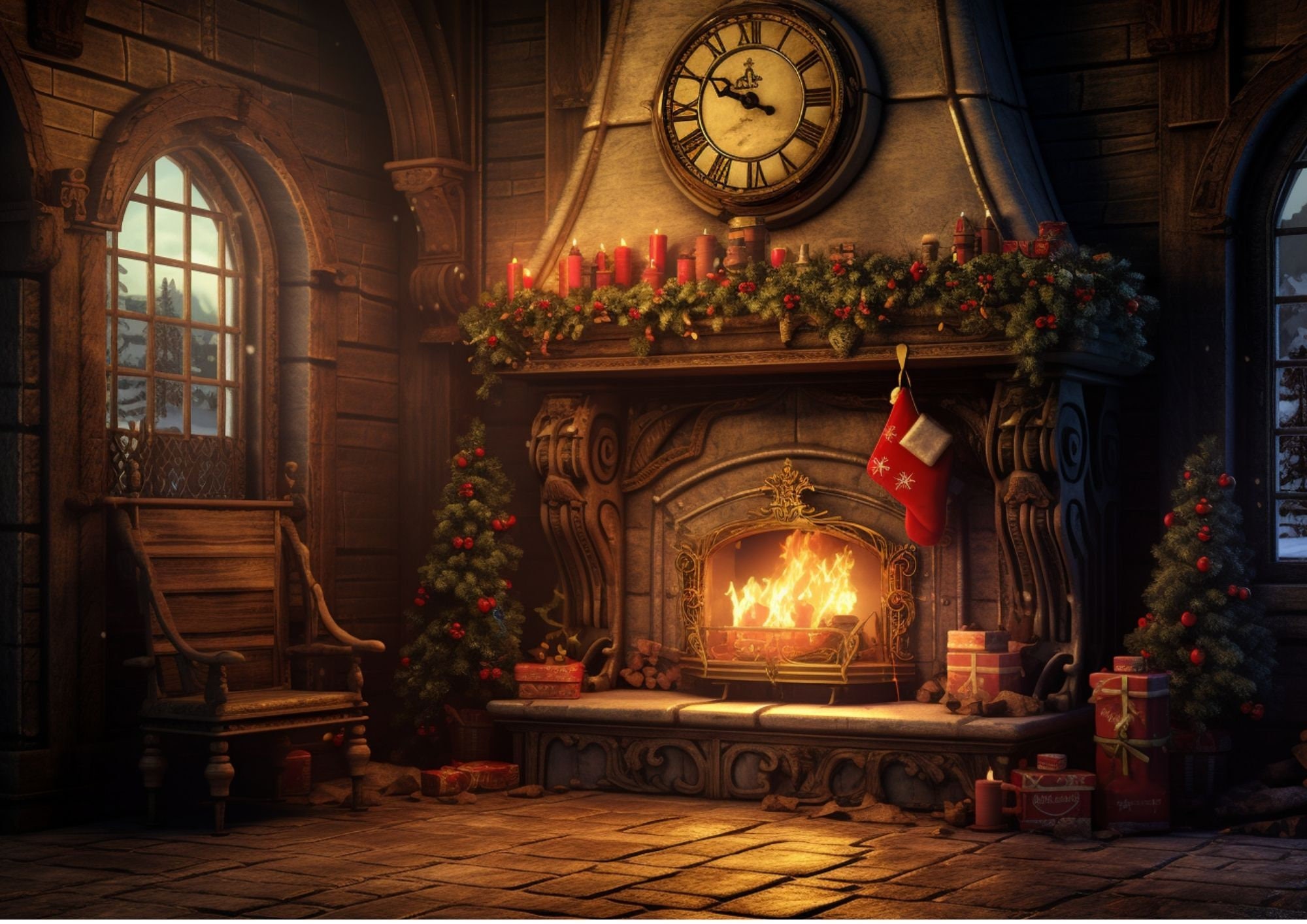 Christmas Wallpaper Bundlebackgrounds for Desktop and - Etsy