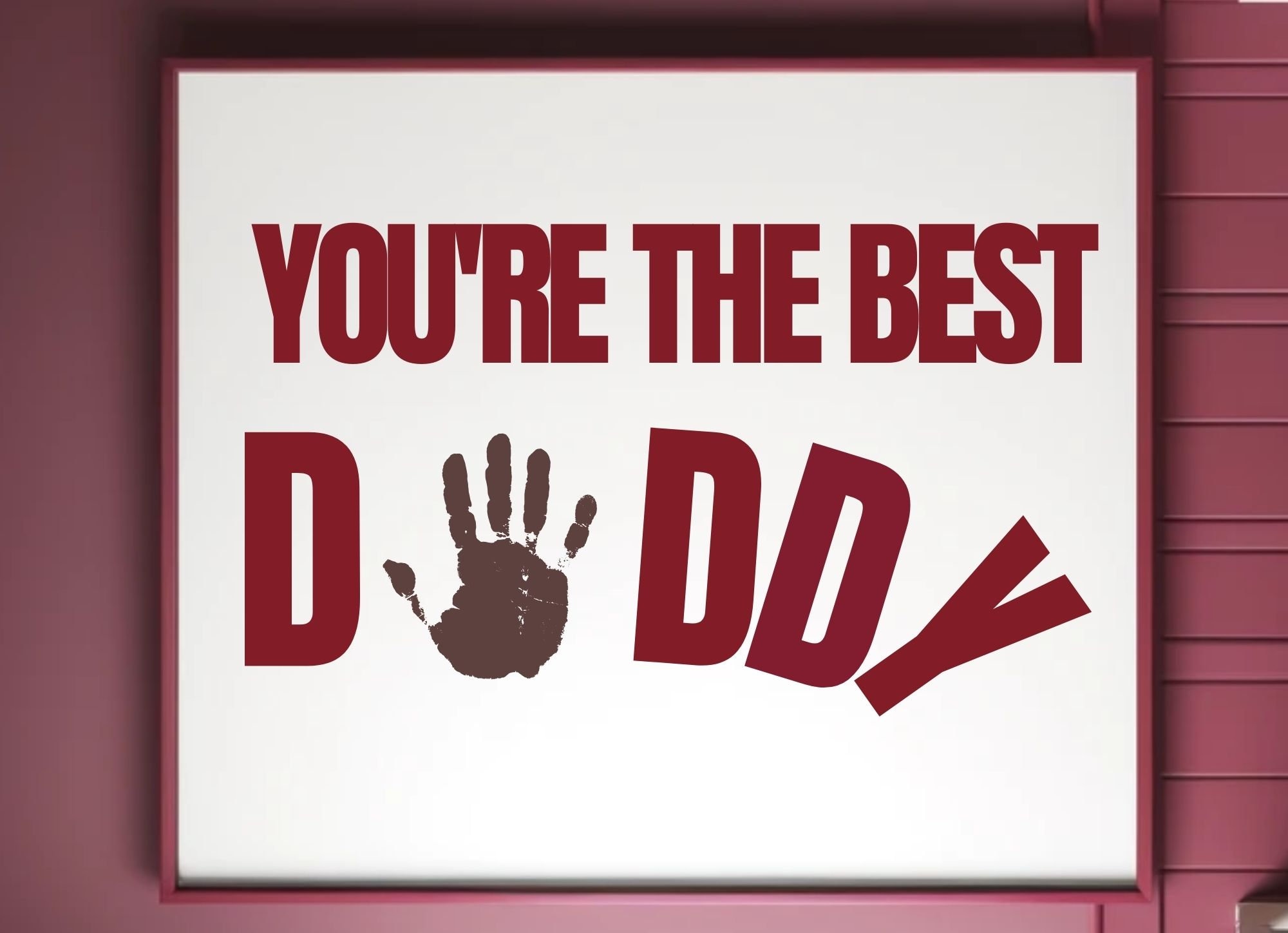 Customizable You're the Best Dad Digital Print,personalized Handprint ...