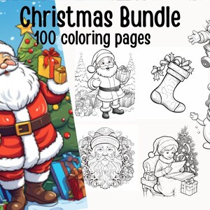 100-page Christmas Wonderland Coloring Book - Festive Scenes for Adults ...