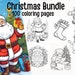 100-page Christmas Wonderland Coloring Book - Festive Scenes for Adults ...