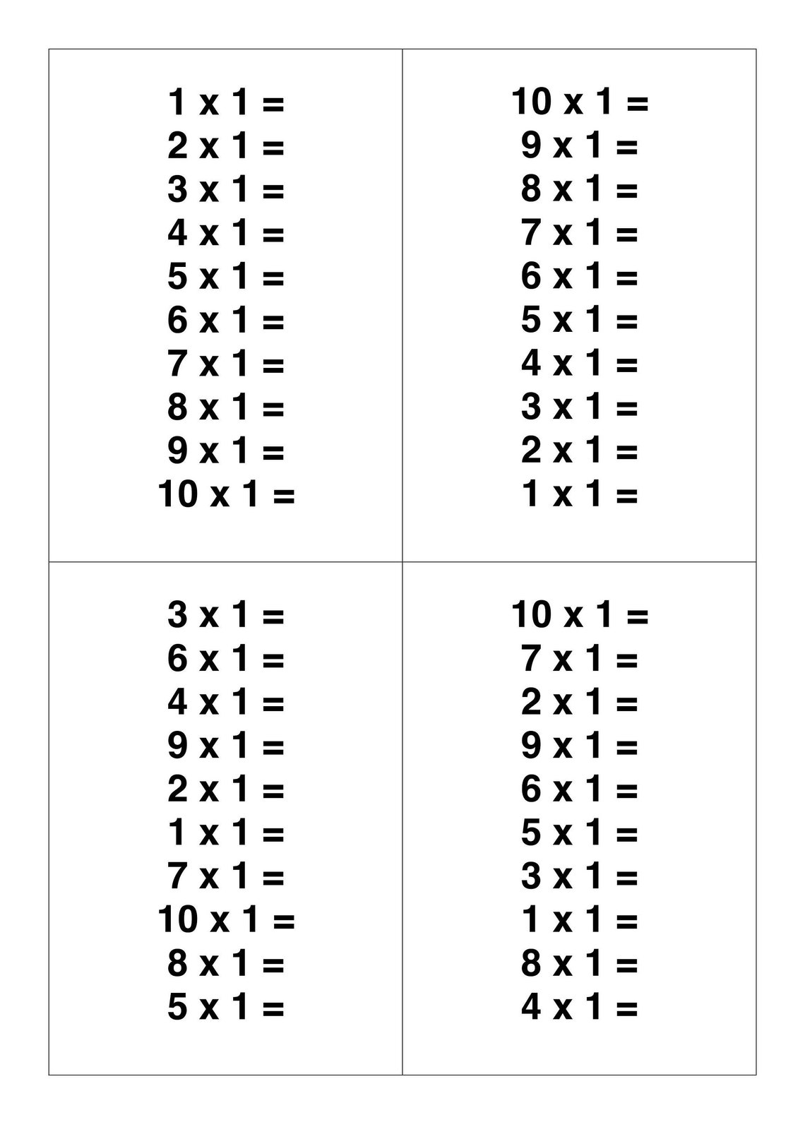 Master Times Tables: Learning Video, Printable Flashcards and ...
