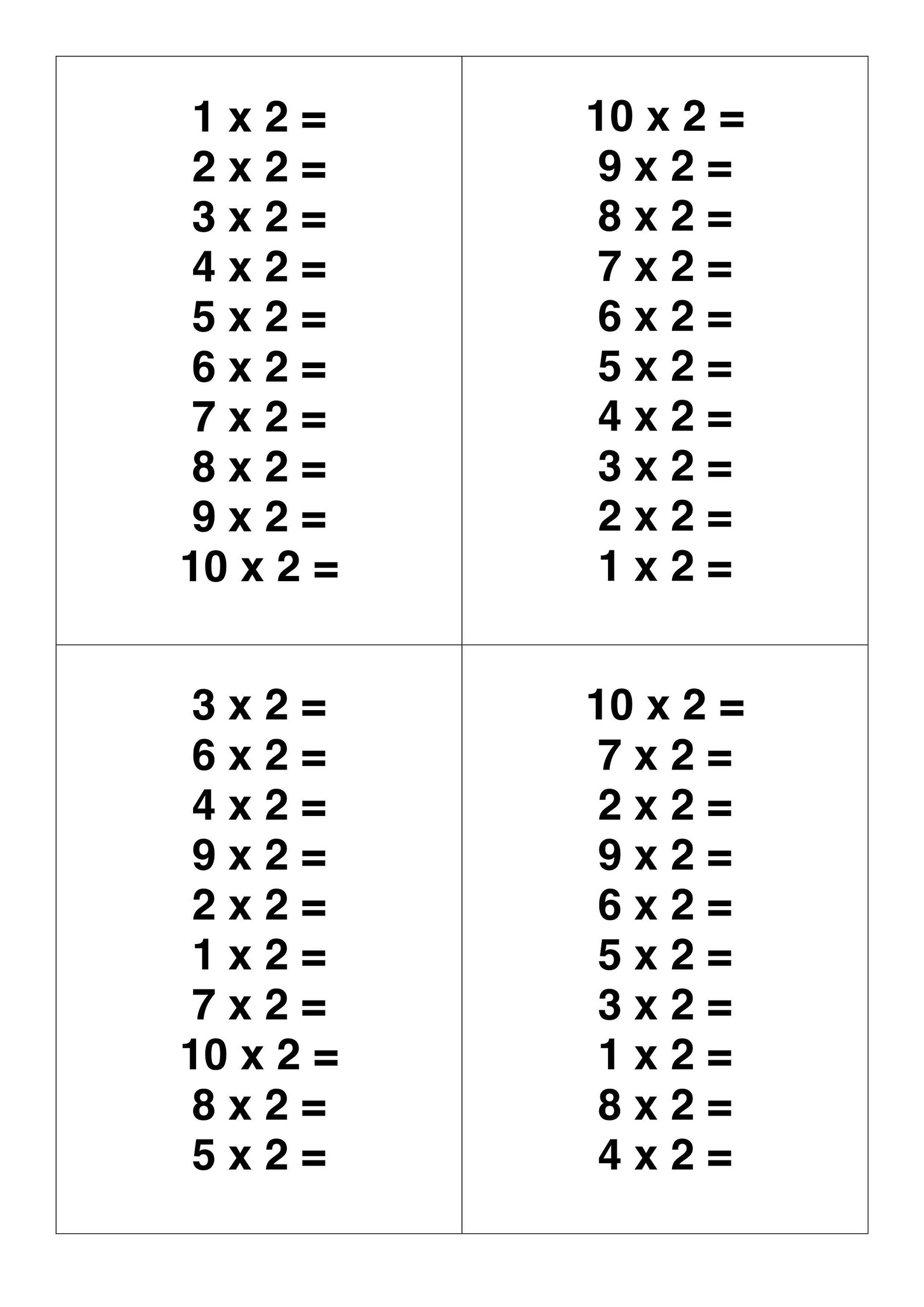 Master Times Tables: Learning Video, Printable Flashcards and ...
