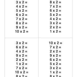 Master Times Tables: Learning Video, Printable Flashcards and ...