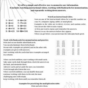 Master Times Tables: Learning Video, Printable Flashcards and ...
