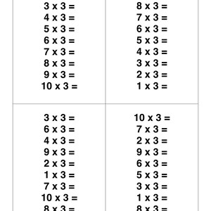 Master Times Tables: Learning Video, Printable Flashcards and ...