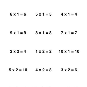 Master Times Tables: Learning Video, Printable Flashcards and ...