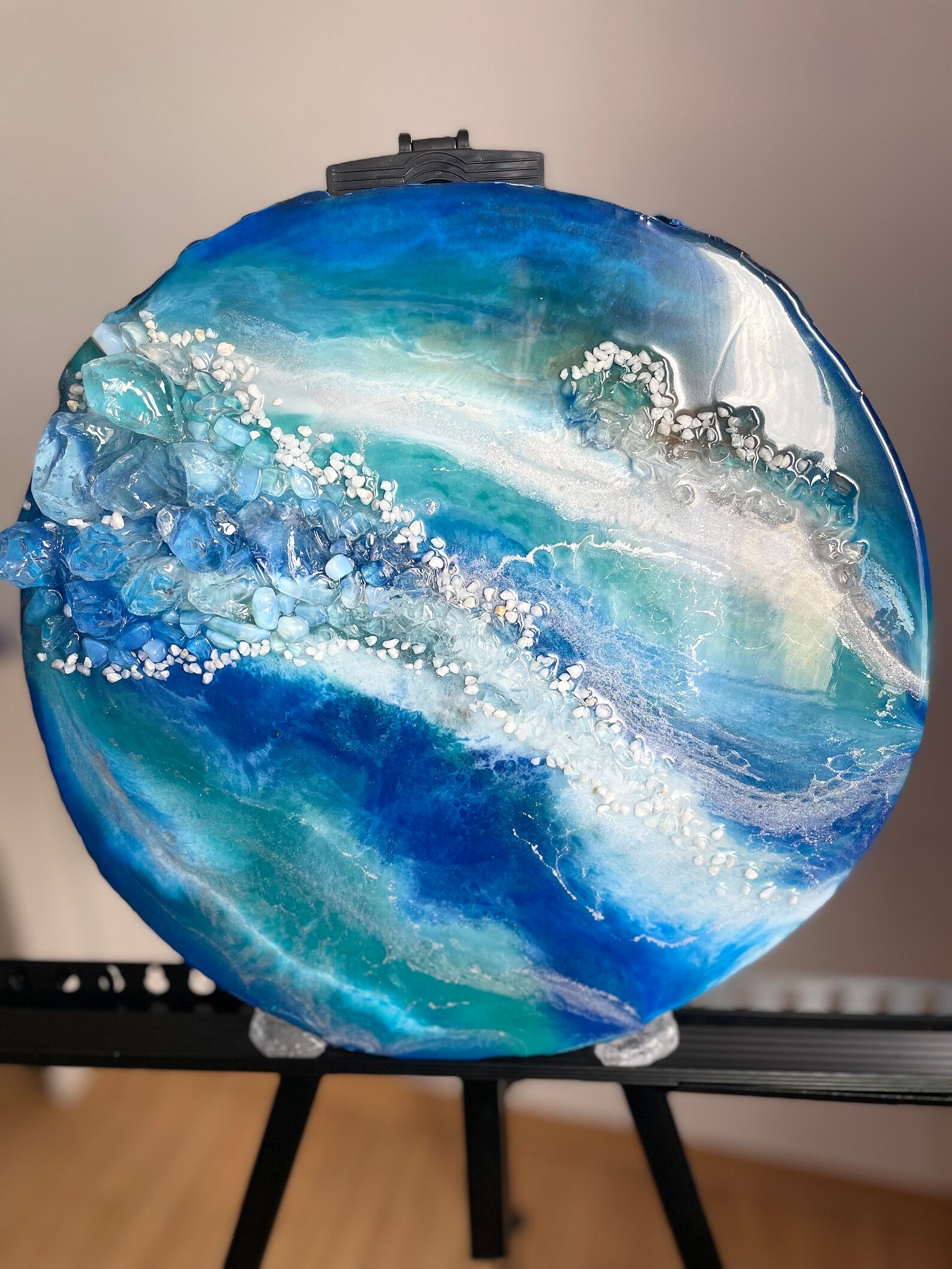 EPOXY WALL ART, Resin Ocean Art, Add Dimension to Your Walls With 3D ...