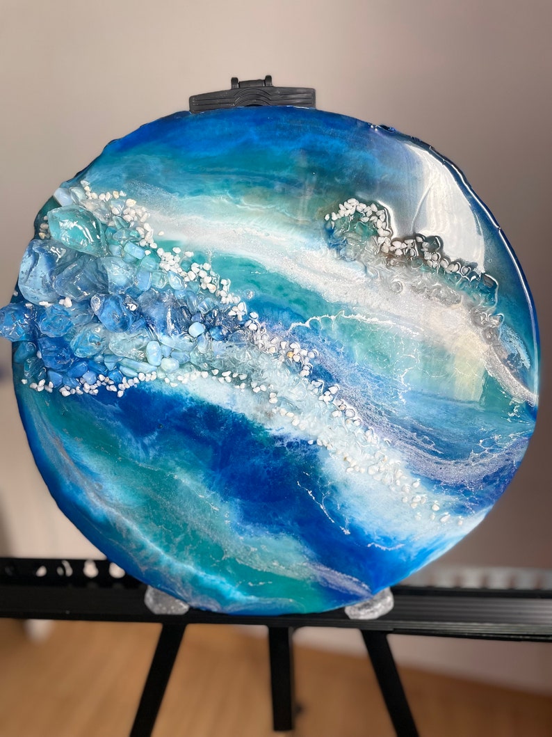 EPOXY WALL ART, Resin Ocean Art, Add Dimension to Your Walls With 3D ...
