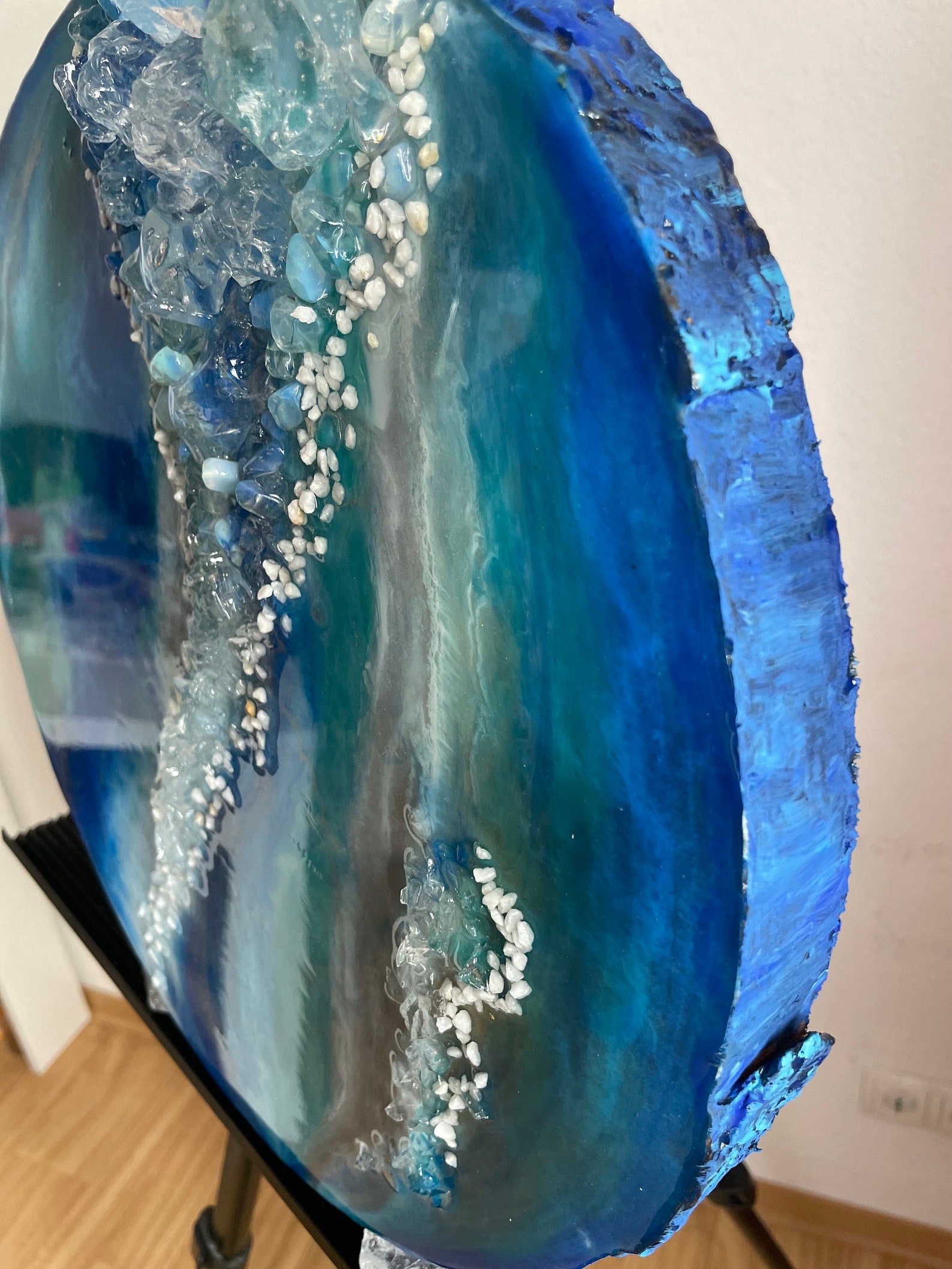 EPOXY WALL ART, Resin Ocean Art, Add Dimension to Your Walls With 3D ...