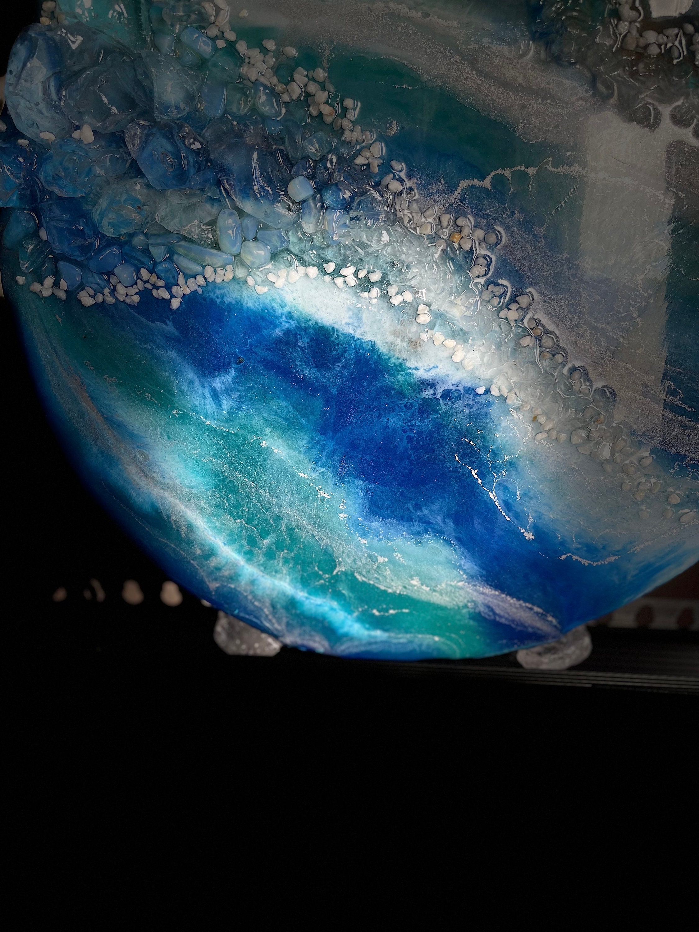 EPOXY WALL ART, Resin Ocean Art, Add Dimension to Your Walls With 3D ...