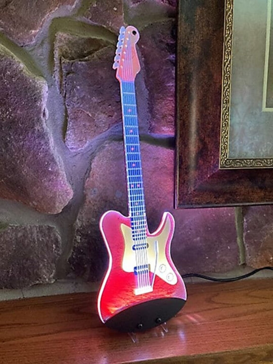 Electric Guitar Light Display - Etsy