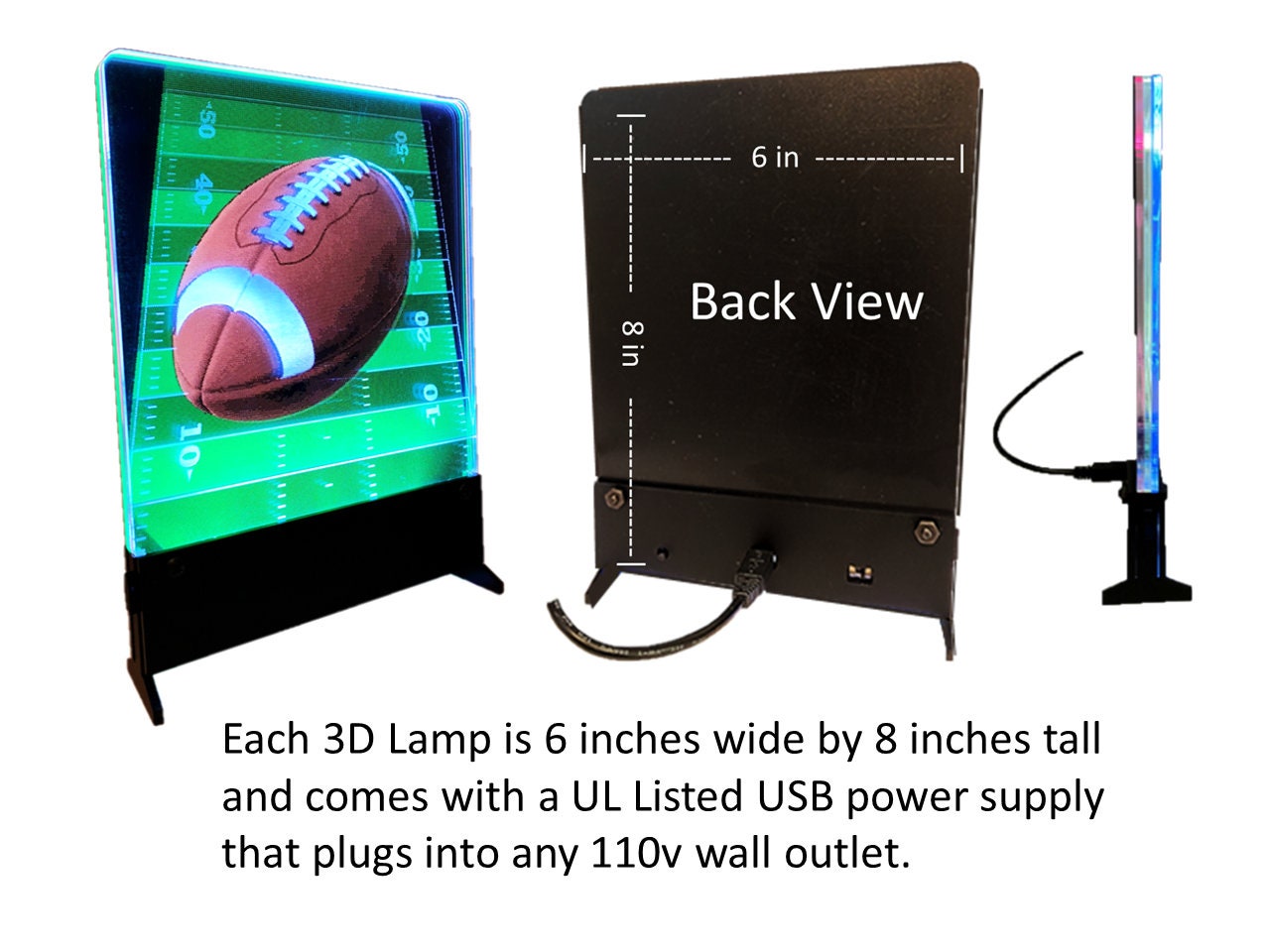 Football LED Light Display - Etsy
