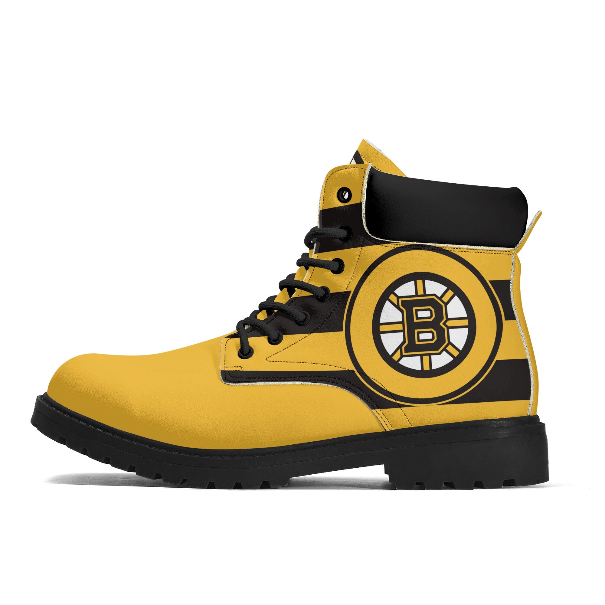 Boston Bruins Inspired Leather All Season Boots - Etsy