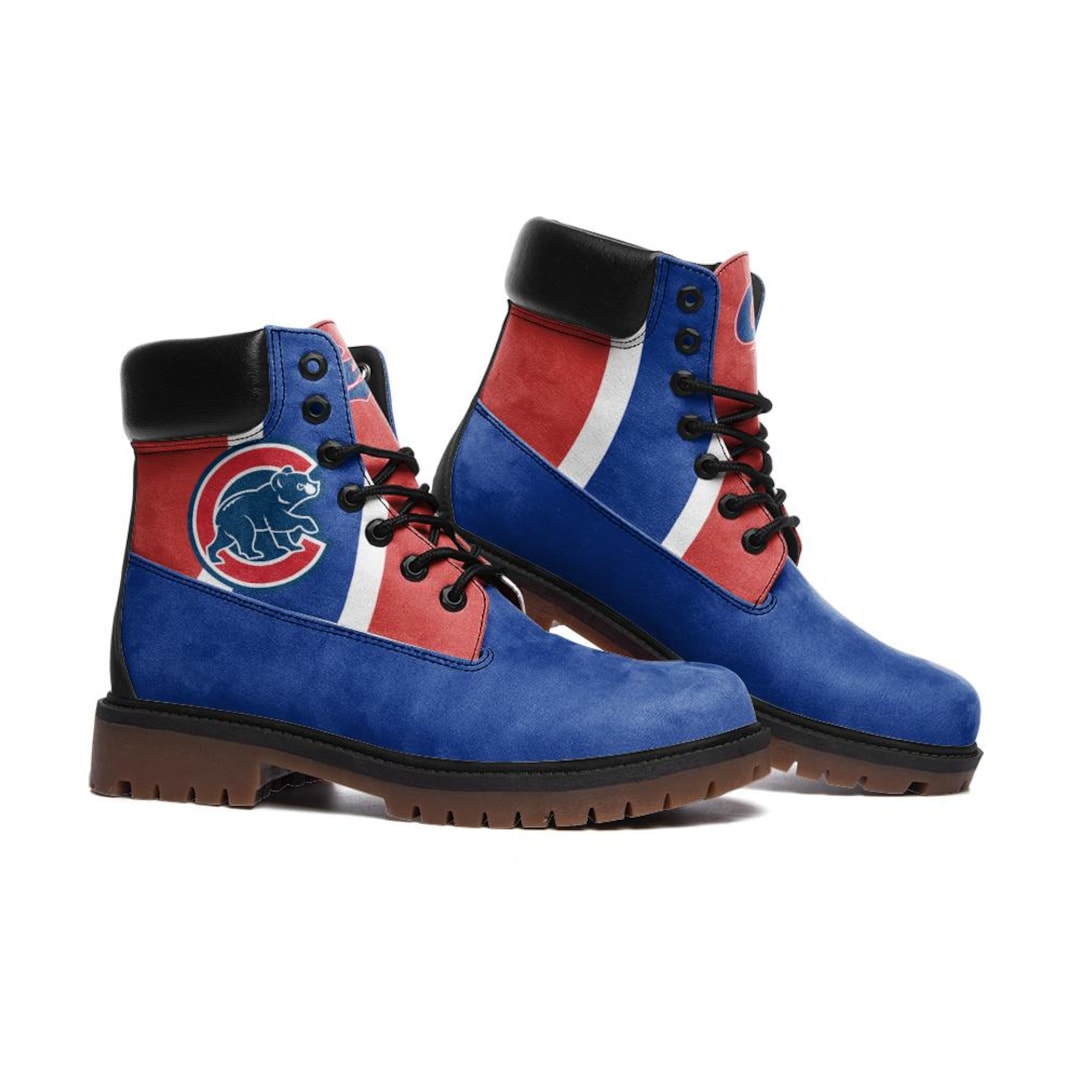 Chicago Cubs Inspired Casual Leather Lightweight Boots TB - Etsy