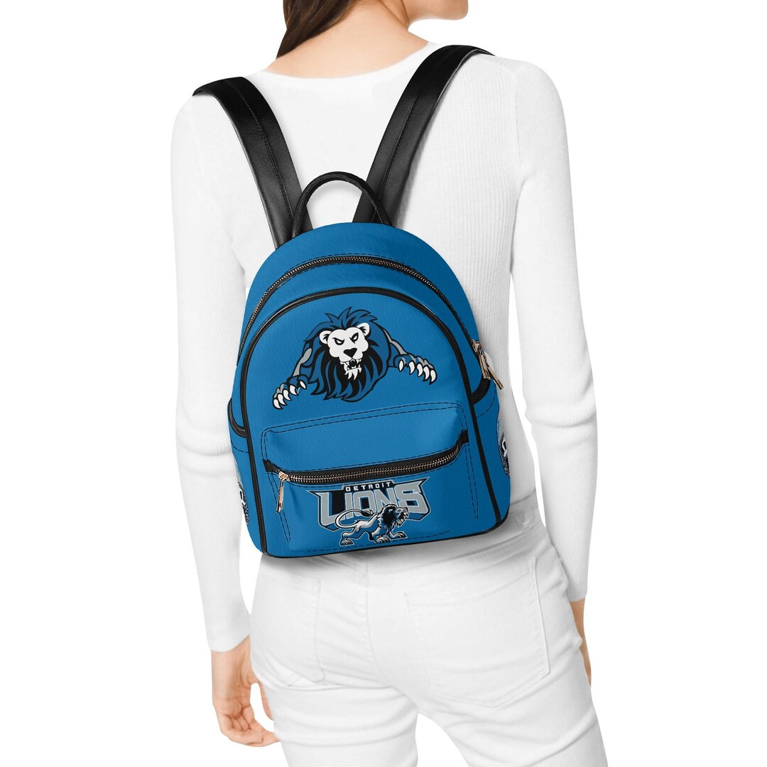 Detroit Lions Inspired PU Leather Miniature Backpack - Etsy