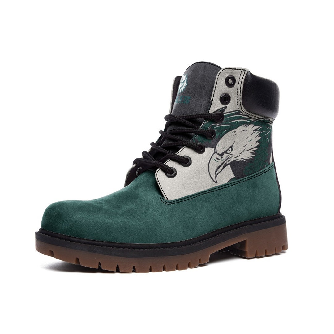 Philidelphia Eagles Inspired Casual Leather Lightweight Boots - Etsy