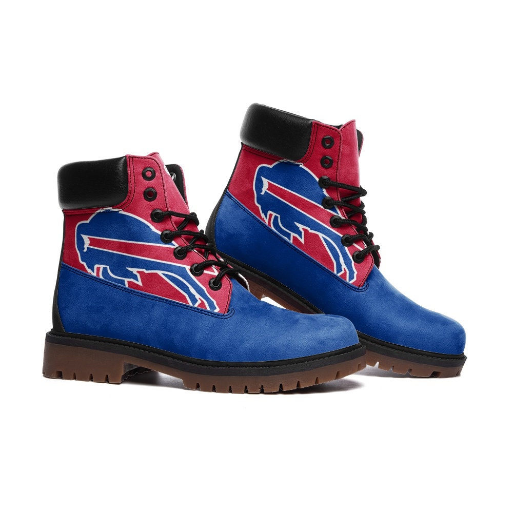 Buffalo Bills Inspired Casual Leather Lightweight Boots - Etsy