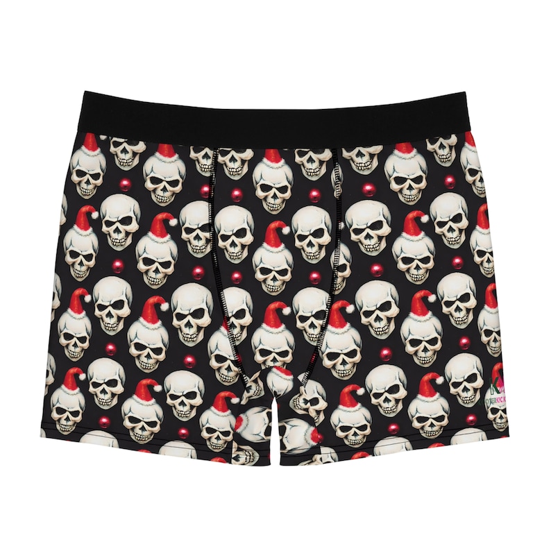 Christmas Skulls Santa Skeletons Christmas Men's Boxer Briefs Whimsical ...