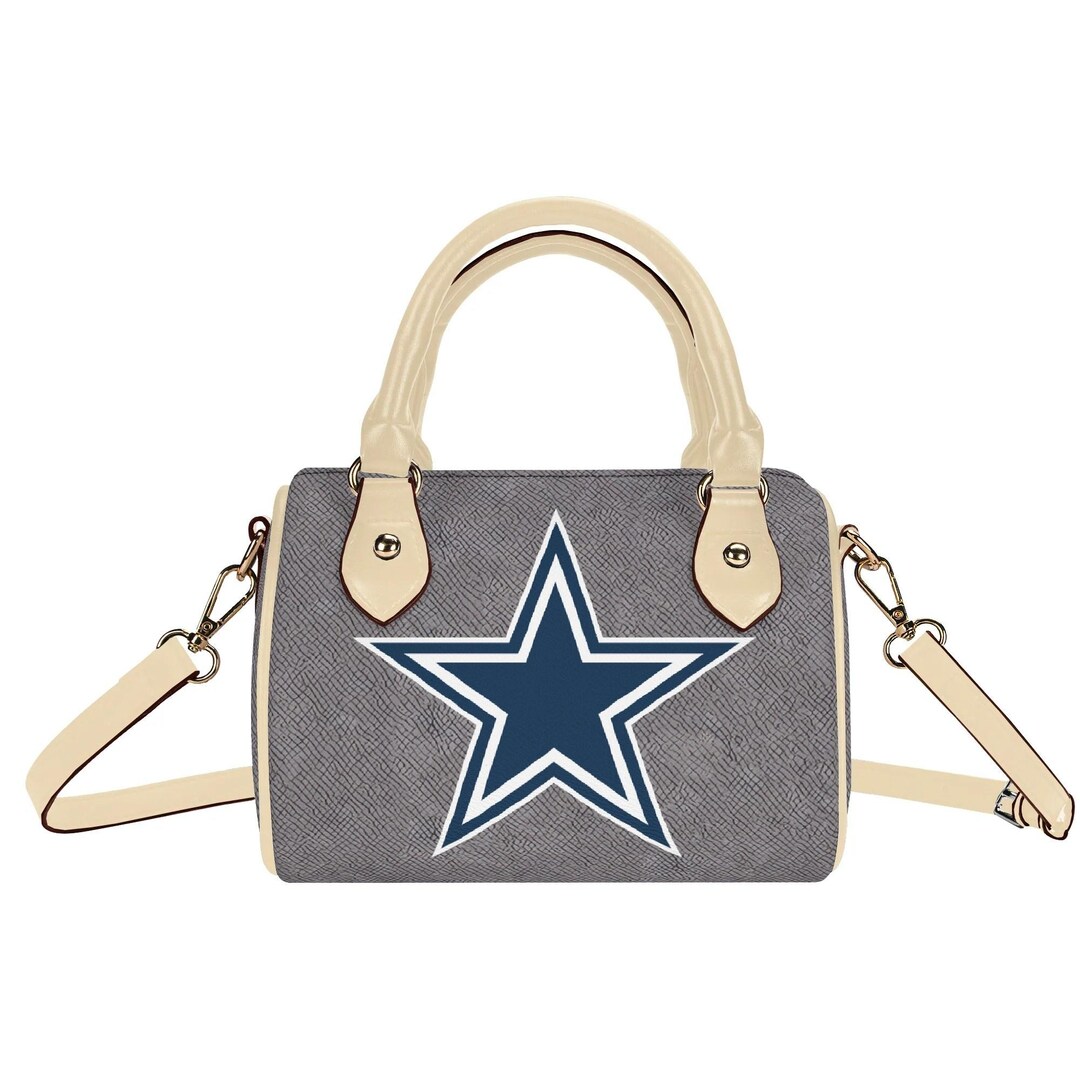 Dallas Cowboys Inspired Leather Mini Small Boston Bag Satchel Handbag ...