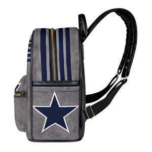 Dallas Cowboys Inpired Custom PU Leather 10" Miniature Backpack - Etsy